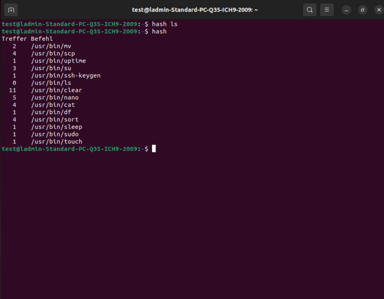 Linux: Was macht der »hash«-Befehl? – Mit Beispielen – CM